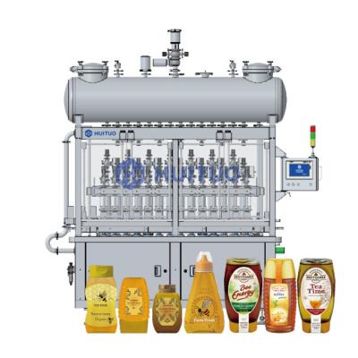 China Automatic Linear Piston Volumetric Bottle Liquid Honey Syrup Filling Machine Filler for sale