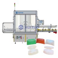 China Rotary Automatic Container Pressing Sealing Machine For Food And Chemical Products for sale