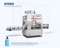 China Three Claws Structure 84 Disinfectant Glass Bottle Filling And Capping Machine for sale