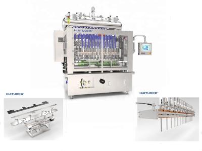 China Cosmetics Linear Piston Bottle Filling Machine for sale