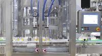 China Auto Linear Bottle Liquid Piston Volumetric Filler Machine For Universal Filling for sale