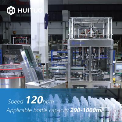 China Huituo Rotary 10 Head Full Servo Lotion Pump Capping Machine for sale