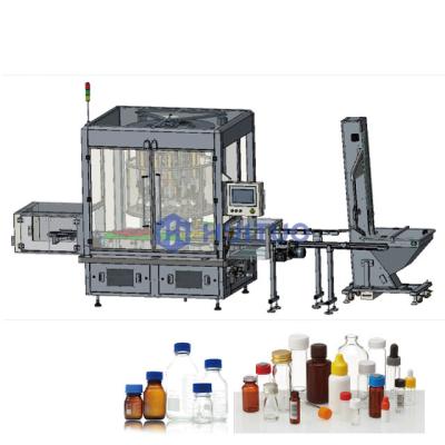 China Automatic Small Glass Plastic Bottle Cap Sealer For Medical Diagnostic Reagents for sale