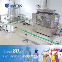China Automatic Trigger Spray Bottle Filling Capping Machine For Home Care Products for sale