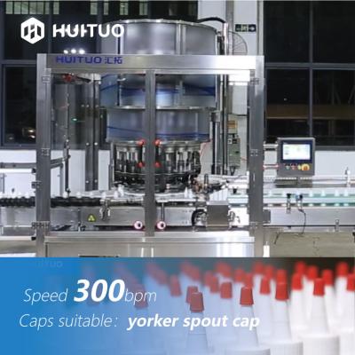 China High speed rotary plastic yorker spout cap capping machine, 300bpm for sale