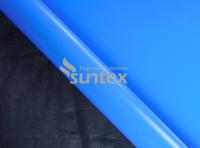 China Blue Silicone Coated Fiberglass Fabric For high temperature removable pads for sale