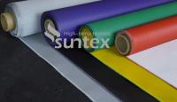 China One Side Or Both Side PU Coated Fiberglass Fabric For Fire Curtains Smoke Curtains for sale