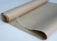 China Abrasion Resistant Vermiculite Coated Fiberglass Fabric For Removable Insulation Cover for sale