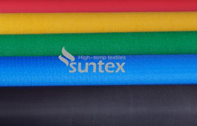China Easy To Be Holed Sewn Fabricated Acrylic Coated Fiberglass For Fire Resistant Curtain for sale