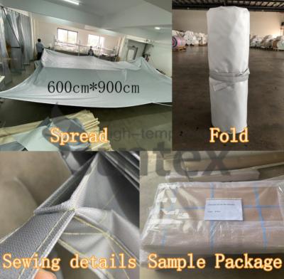 China EV car fire blanket is the perfect method to isolate smoke and fire in case of EV car fires for sale