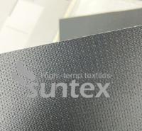 China High temperature resistance Black Neoprene Coated Glass Cloth For Flexible Connector for sale