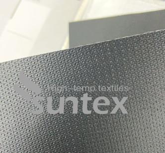 China High temperature resistance Black Neoprene Coated Glass Cloth For Flexible Connector for sale