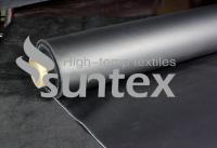 China Water resistance Neoprene Coated Fiberglass Chemical Resistant Fabric Black Color Weather Resistance for sale
