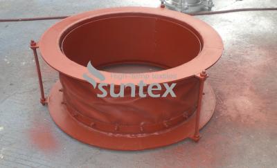 China Flexible Expansion Joint Siliciate Coated Fiberglass Cloth With Wire Reinforced Glass Fabric for sale