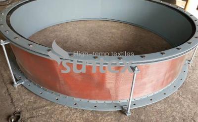 China 1mm Thick Both Side Silicone Rubber Coated Flexible Compensators for sale
