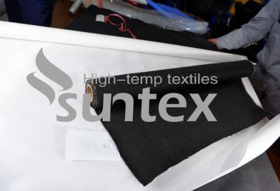 China Pu coated fiber glass fabric insulation fireproof silicone rubber coated fiberglass cloth for sale