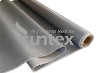China Heat Resistant Rubber Woven Roving Glass Fiber Fabric Silicone Coated Fiberglass for sale