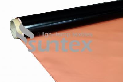 China Thermal Insulation Silicone Coated Fiberglass Fabric Fireproof For Smoke Detector for sale