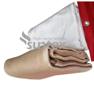 China Custom Safety Emergency Silica Welding Fire Retardant Insulation Fiberglass Fireproof Blanket for sale
