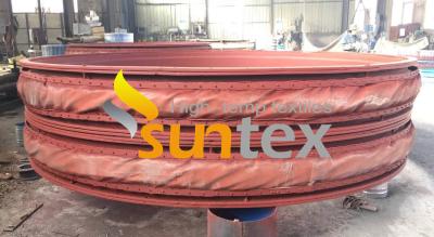China Gray and red Color Silicone Coated Fiberglass Fabric For Fabric Expansion Joints for sale
