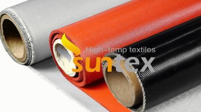 China Heat Resistant Coated Fiberglass Cloth Silicone Coated Fiberglass Fabric for sale