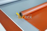 China Silicone rubber coated fiberglass fabric for sale