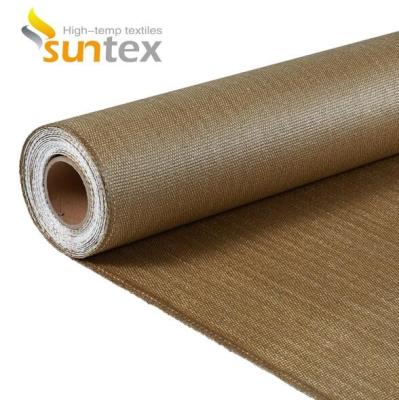China EN-13501 Certified 550°C Temperature Resistance Fire Curtain Fabric with 0.6mm Thickness for Fire and Smoke Protection for sale