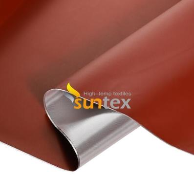 China High Temperature Cloth Heat Resistant Fabric Silicone Coated Fiberglass Fabric Silicone CoateFabric for sale