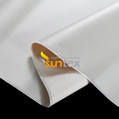 China High Silica Fiberglass Fabric Coated Silicone / PU / Acrylic / Vermiculite Heat Resiatant for sale