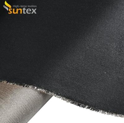 China High temperature fiberglass cloth Glass Fiber Fabric With Red Silicone Rubber Coated for sale