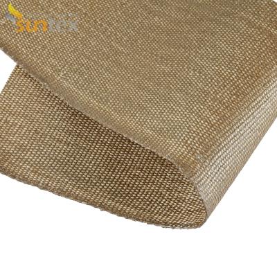 China Good Resistance Vermiculite Coated Fiberglass Fabric for sale