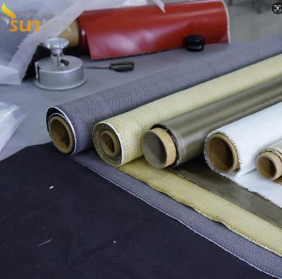 China Thermal Insulation Fireproof Silicone Coated Glass Fabric For Fire Covers for sale