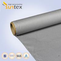 China Thermal Isulating Materials PU Coated Fiberglass Fabric 0.65mm M0 For Welding Protection Fireproof Blanket for sale