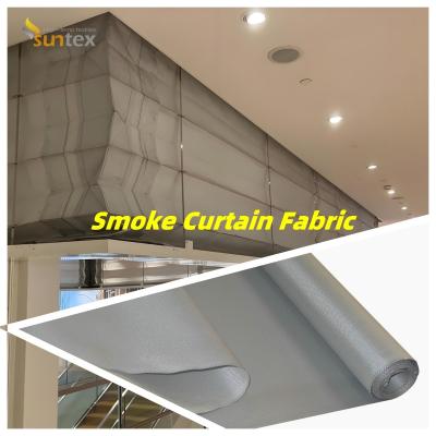 China Silicone Coated Fiberglass Fabric For Smoke Curtain & Fire Curtain for sale