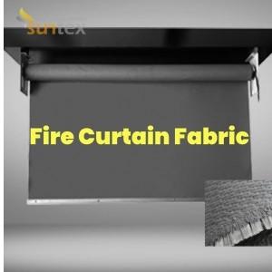 China Fire Curtain Fabric Fire Resistant Silicone Coated Fiberglass Fabric for sale