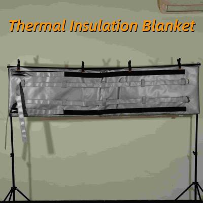 China Factory Wholesale Removable And Reusable Soft Heat Insulation Cover High Temperature Fiberglass Fabric  Insulation Jacket for sale