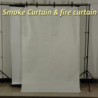 China Multiple Colors Customized Smoke Blocking Curtains Fireproof Silicone Coated Fiberglass Fabric for sale