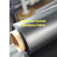 China Neoprene Coated Fiberglass Fabric  600gsm 50 Meter Roll Length for sale