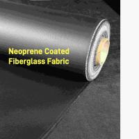 China Neoprene Coated Fiberglass Fabric For Fire Blanket Welding Blanket Expansion Joint for sale