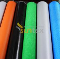 China High Temperature E-Glass Silicone Fabric  Cloth Thermal Insulation Rubber Silicone Coated Fiberglass Fabric for sale