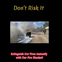 China Car Fire Blanket Aims To Reduce The Smoke Damage To Buildings And Other Vehicles for sale