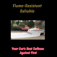 China Car Fire Blanket Large  Electric Vehicle Fireproof Fibreglass Blanket for sale