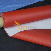 China Fireproof High Temperature Retardant Plain Woven Chemical Resistance Waterproof Silicone Rubber Coated Fiberglass Fabric Cloth for sale