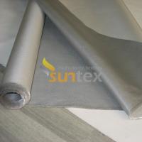 China E Glass Woven Silicone Coating  Fabric Cloth Two Side Fireproof Silicone Rubber Coated Heat Resistant Fiberglass Fabric for sale