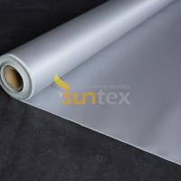 China Double Sides Fiberglass Fabric Fireproof High Temperature Thermal Insulation Silicone Rubber Coated Fabric Cloth for sale