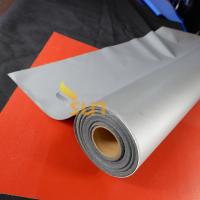 China Grey E-Glass Silicone Fiberglass Fabric Fireproof High Temperature Thermal Insulation Silicone Coated Fabric Cloth for sale