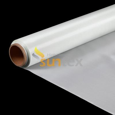 China White Fireproof Silicone Rubber Coated Fiberglass Cloth High Temperature Resistance Waterproof  Material Fiberglass Fabric for sale