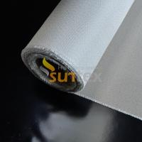 China Fire Resistant Fireproof Fabric Roll Cloth PU Coated Fiberglass Fabric for Fire Blanket Material Blind Cutting Welding for sale