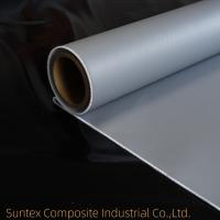 China Weather Resistant Thermal Pipe Insulation Jacket Fibreglass Cloth Roll Silicone On Two Side Glass Fabric Textiles for sale