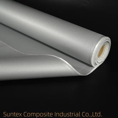 China Silicone E-Glass Fiberglass Fabric High Temperature Resistance Thermal Insulation Rubber Silicone Coated Fiberglass Cloth for sale